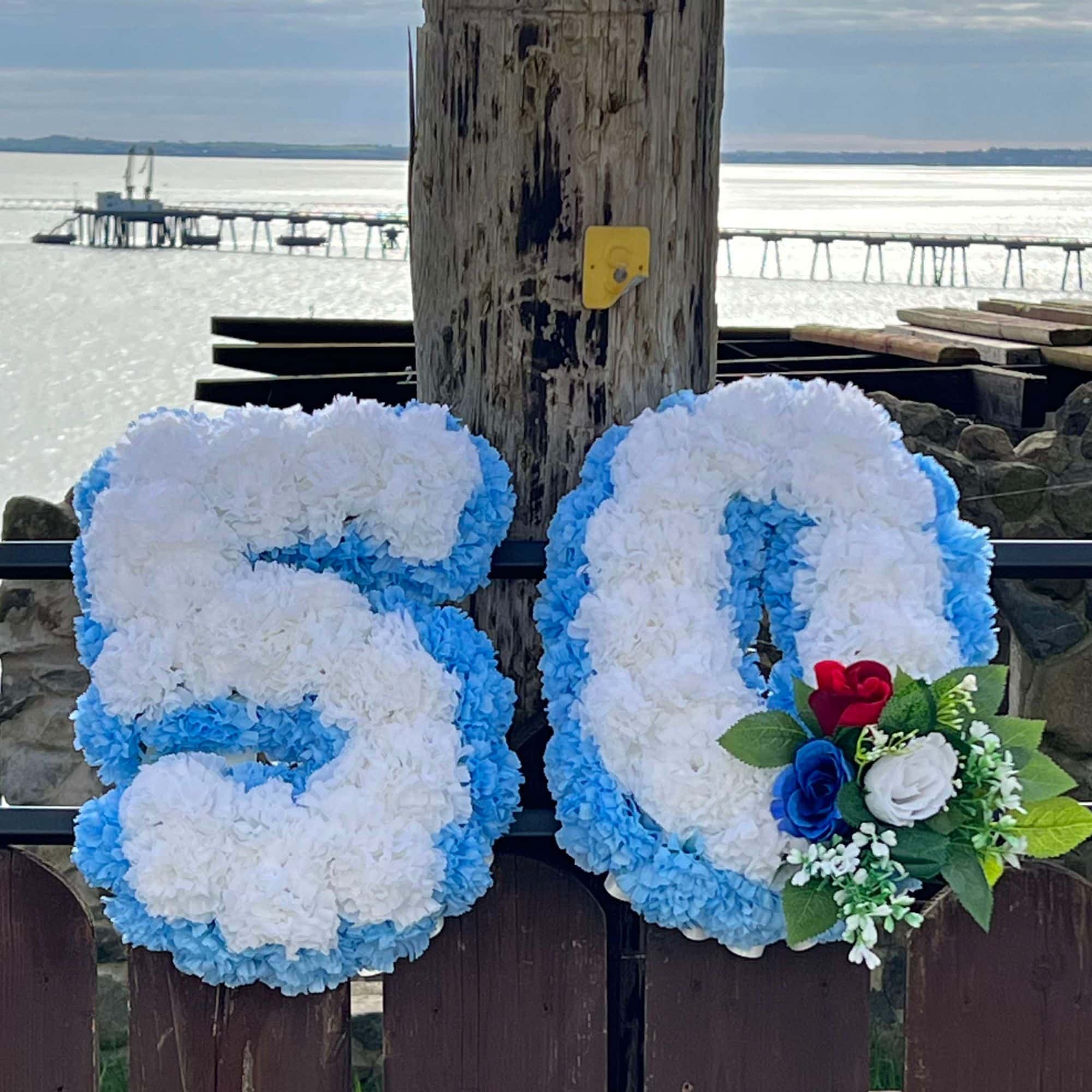 Artificial Funeral Number 50 Tribute Wreath | Carrickfergus Cadies Closet